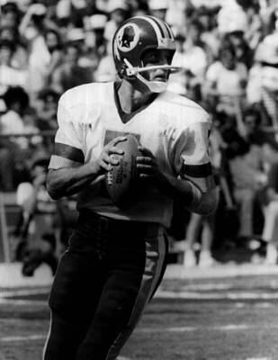 Quarterback Joe Theismann of the Washington Redskins circa 1984 at- Old ...