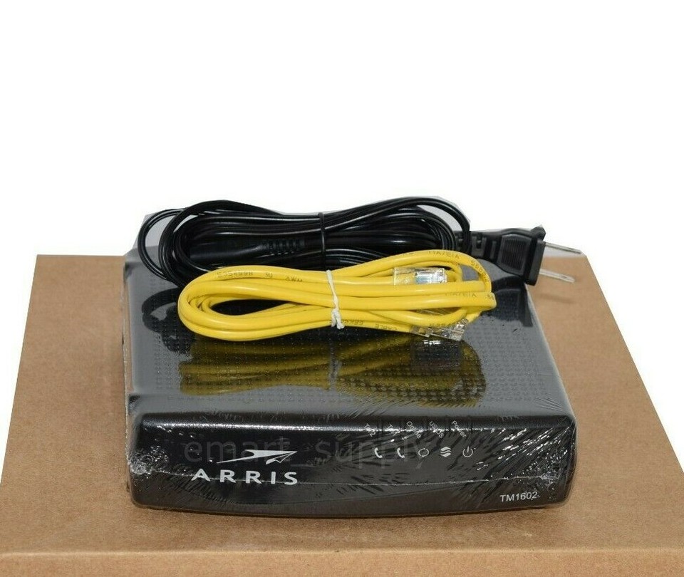 Arris TM1602A DOCSIS 3.0 Telephony Cable Modem Optimum WOW Cablevision ...