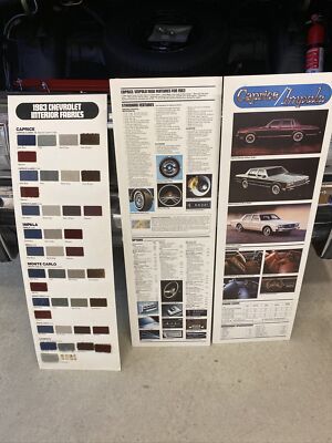 1983 Chevrolet Caprice Impala dealership 3 Panel poster set Dealer ...