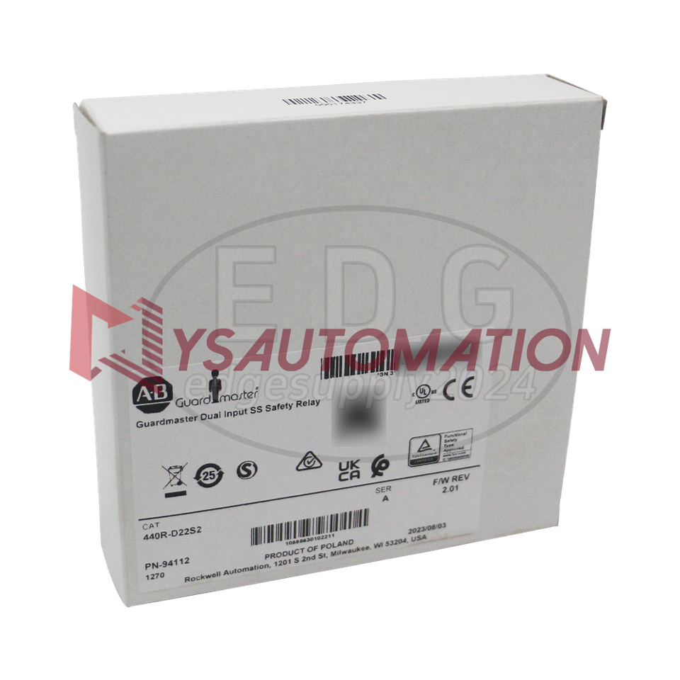 New Allen-Bradley 440R-D22S2 Monitoring Safety Relay,Dual Input/SS Output(DIS) | eBay