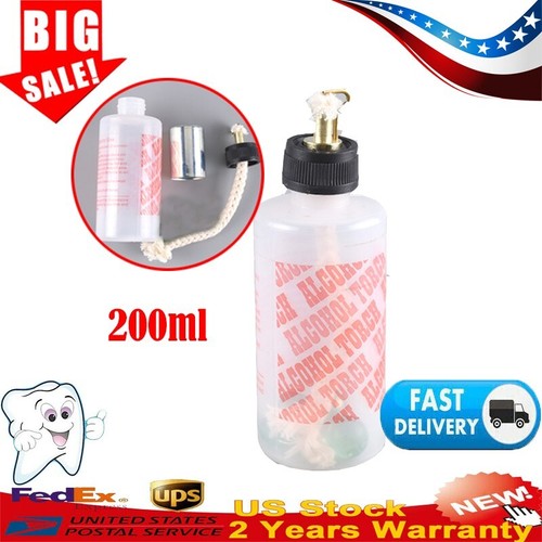 New 200ml Dental Lab Jewelry Alcohol Torch Needle Flame Plastic Bottle ...