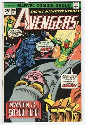 The Avengers #140 October 1975 - VF+ Marvel Vision and Scarlet Witch return | eBay