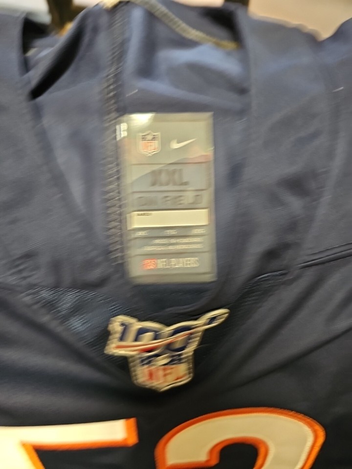 NEW W/Tags !!!! NFL NIKE ON FIELD Stitched JERSEY CHICAGO BEARS #52 ...