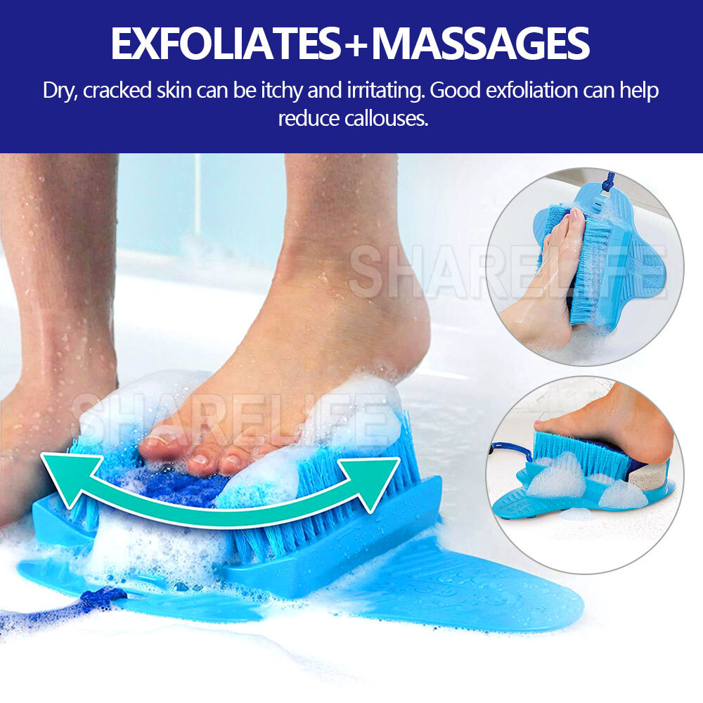 Nonslip Foot Cleaner Scrubber Massager Shower Feet Washer Bath ...