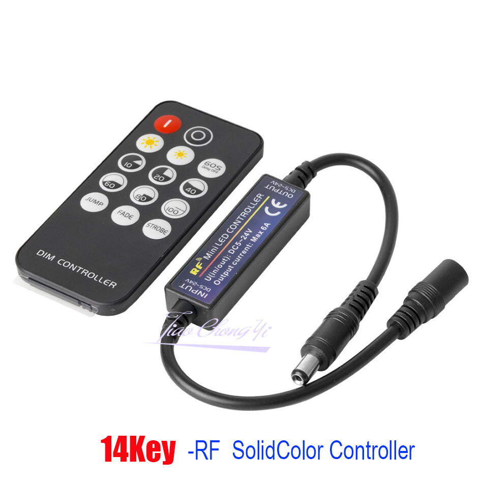 RF 14 Keys 21 Keys 28 Keys LED Controller for 5050 Single Color RGB LED ...