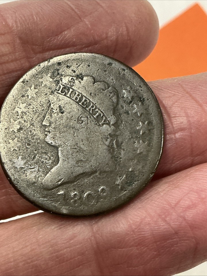 1809 Classic Head LARGE CENT GOOD COIN RARE DATE NICE FULL DATE COIN | eBay