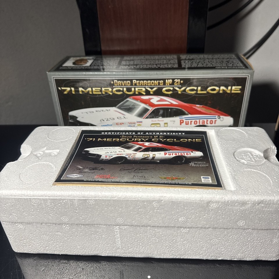 University Racing David Pearson #21 Purolator 1971 Mercury Cyclone Car ...