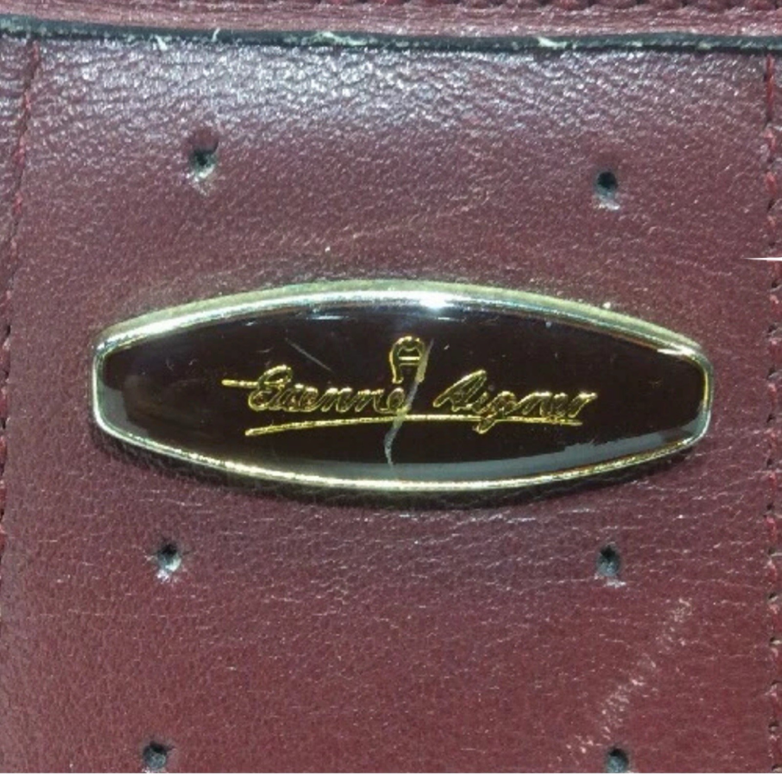Vtg Etienne Aigner Handbag Purse Burgundy | eBay