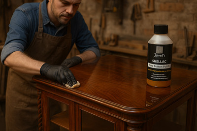 Jarrod's Pure Button Polish, Pure Shellac, Quality Finish for furniture ...