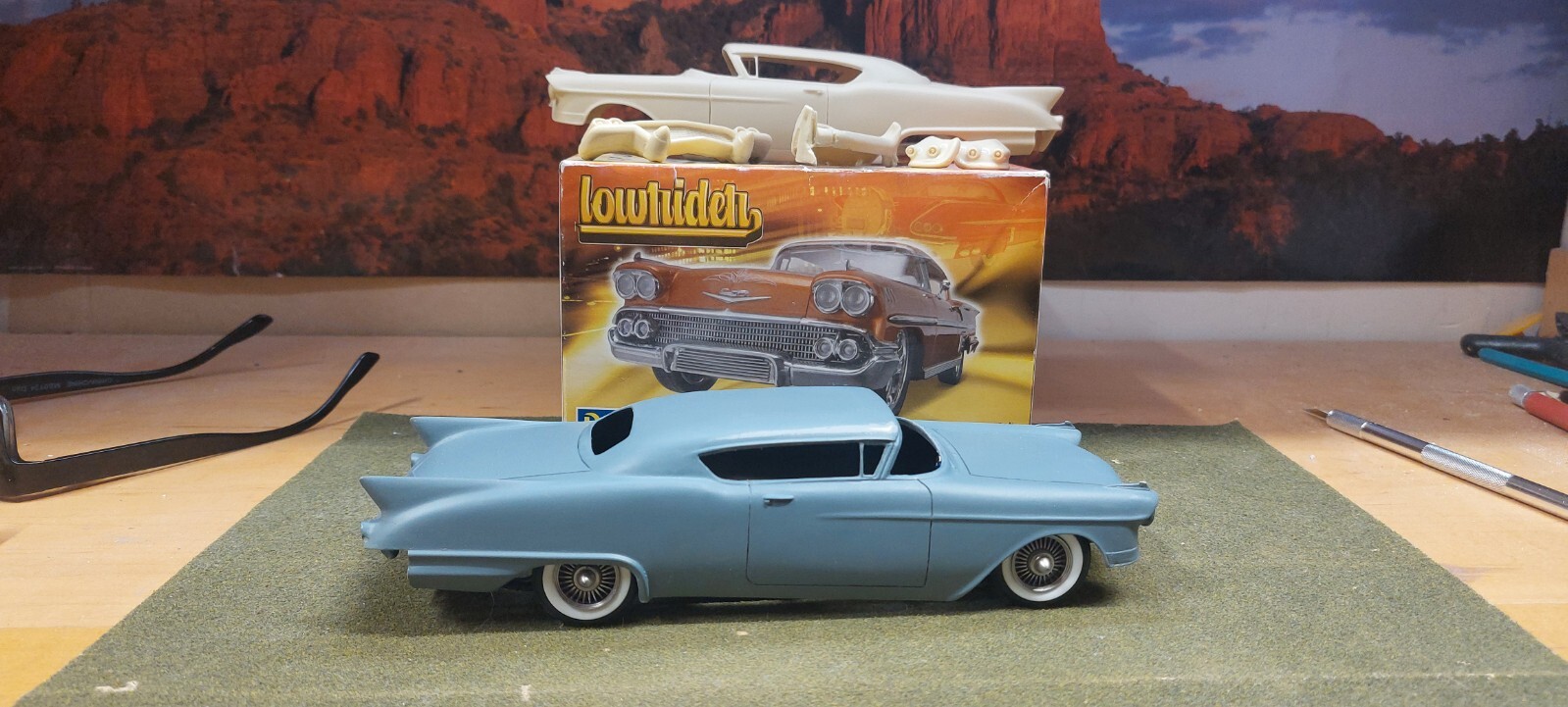 resin body 1/25 58 caddy eldorado custom coupe my recreation | eBay