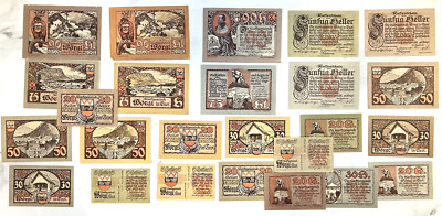 Austria Vintage 1920 Banknote Set 25 Paper Notes. (Fine - UNC) | eBay