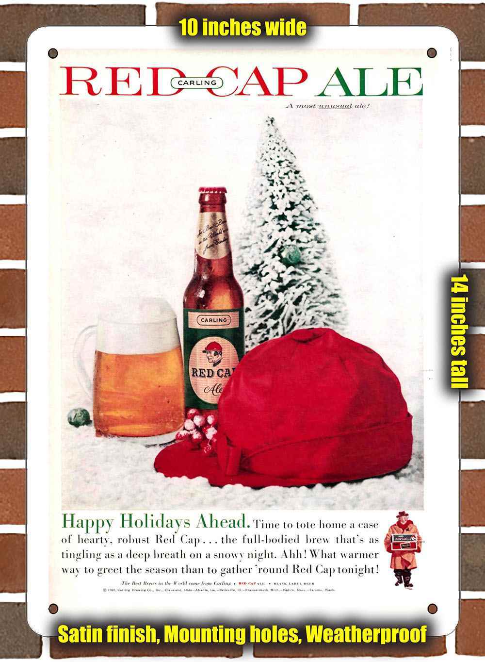 Metal Sign - 1959 Carling Red Cap Ale- 10x14 inches | eBay