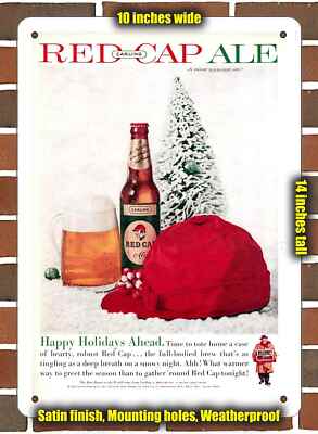 Metal Sign - 1959 Carling Red Cap Ale- 10x14 inches | eBay