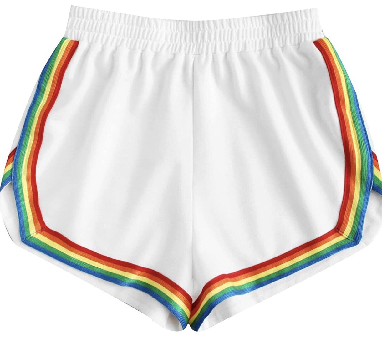 Rainbow Pride Cotton Track Running Shorts SZ SM but fit like MD NWOT ...