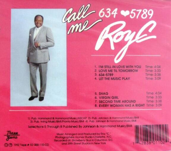 Roy C - Call Me - New Factory Sealed CD | eBay
