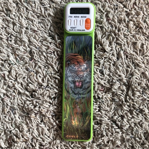 Mark My Time 3D Tiger Digital Bookmark, Reading Timer & Tracker | eBay