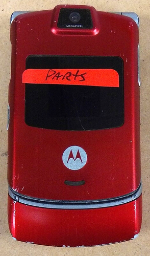 Motorola RAZR V3m - Fire Red and Gray ( Sprint ) Flip Phone - Rare ...