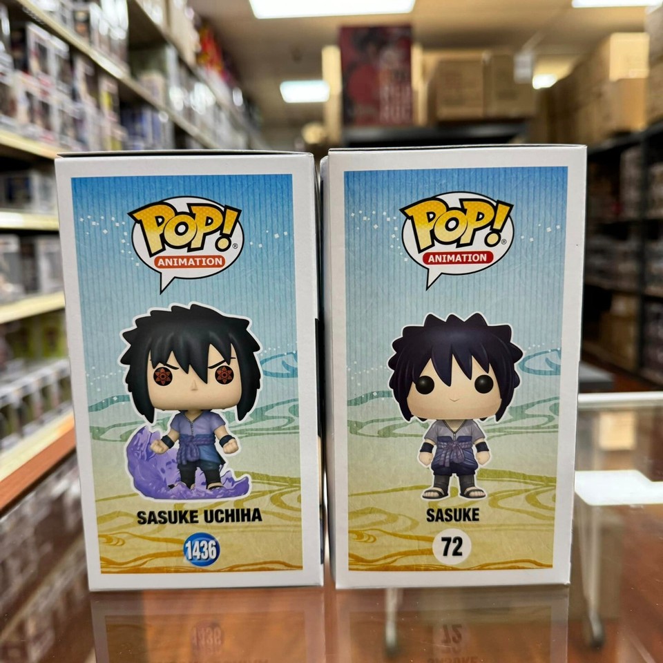 Funko Pop! Naruto Shippuden: Sasuke & Sasuke Uchiha Vinyl Figure with ...