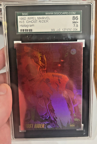 Graded 1992 Impel Marvel Ghost Rider Hologram Card | eBay