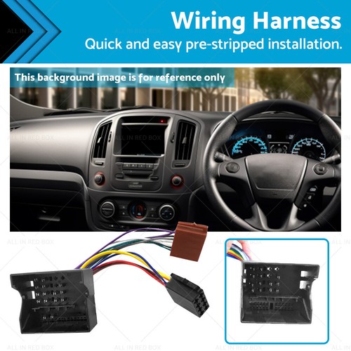 Car Stereo Harness ISO Adapter Plug Lead Loom Wiring Connector Suitable ...