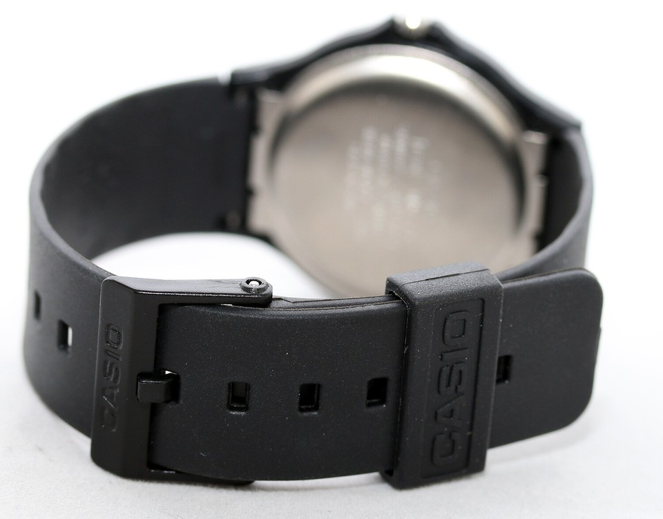 Casio MQ71-4B Men's Analog Watch Classic Black Orange Numbers NEW Free ...