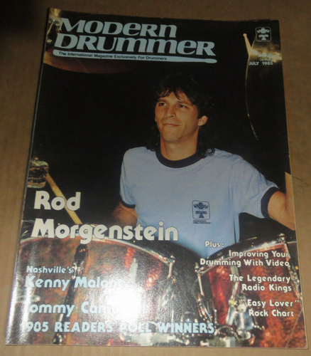 Modern Drummer 1985 Rod Morgenstein on Cover, Kenny Malone, Campbell ...