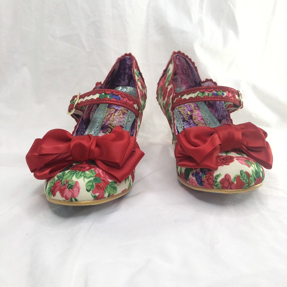 NEW Irregular Choice 2019 Summer Breeze Floral Retro 1950s Red Rose ...
