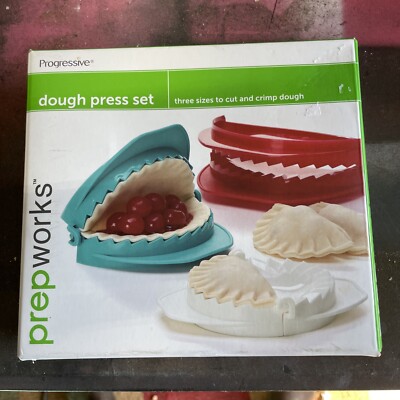 PREP WORKS DOUGH PRESS SET 3 SIZES TO CUT & CRIMP DOUGH NIB | eBay