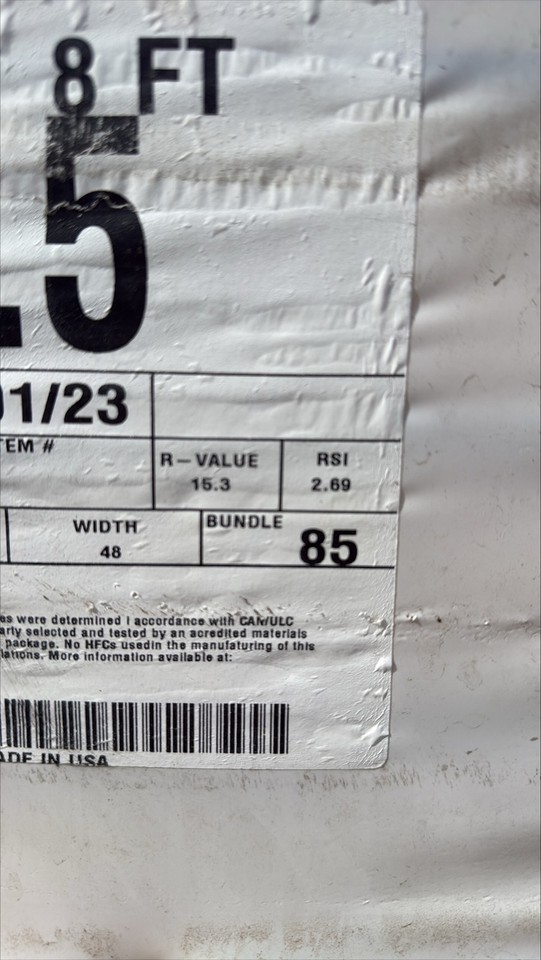 Insulation - Poly-Iso - 2.5" x 4' x 8' - Sound Proofing, Foam Board ...