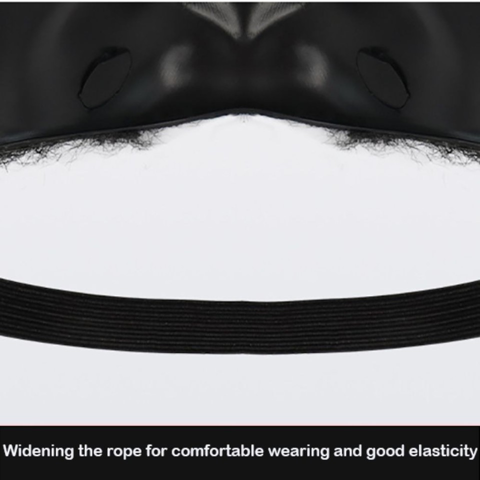 Half Face Cat Mask Faux Fur Halloween Cosplay Party Costume Durable Fox ...