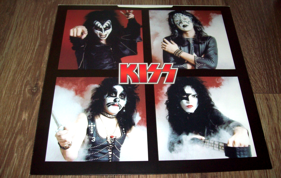 KISS APRIL FOOL LP LIVE 1974 POSTER BLUE VINYL ACE FREHLEY S/T ALIVE II ...