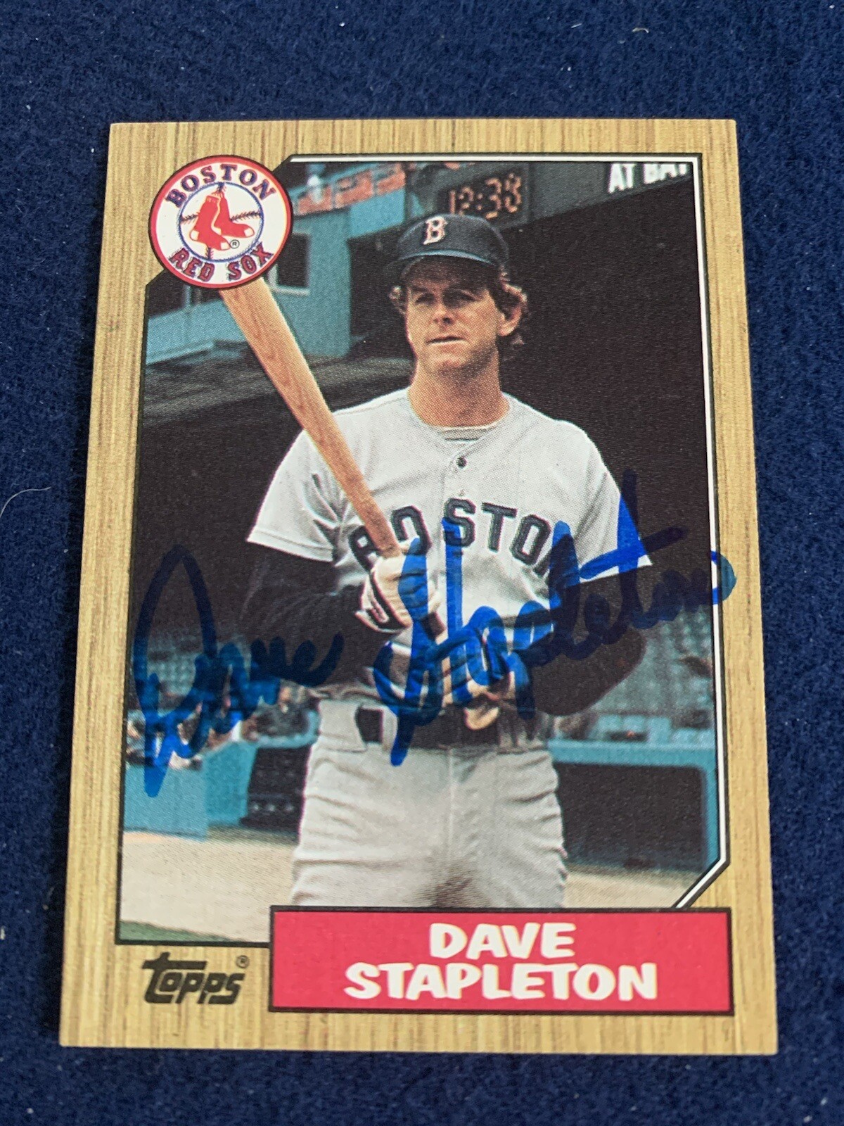 Dave Stapleton 1987 TOPPS autographed baseball card | eBay