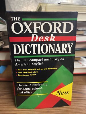 The Oxford American Desk Dictionary by Frank Abate (1998, Hardcover ...