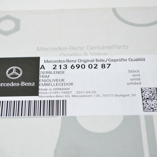 MB E W213 B-PILLAR OUTSIDE RIGHT ORNAMENTAL MOLDING A2136900287 NO DUTY ...