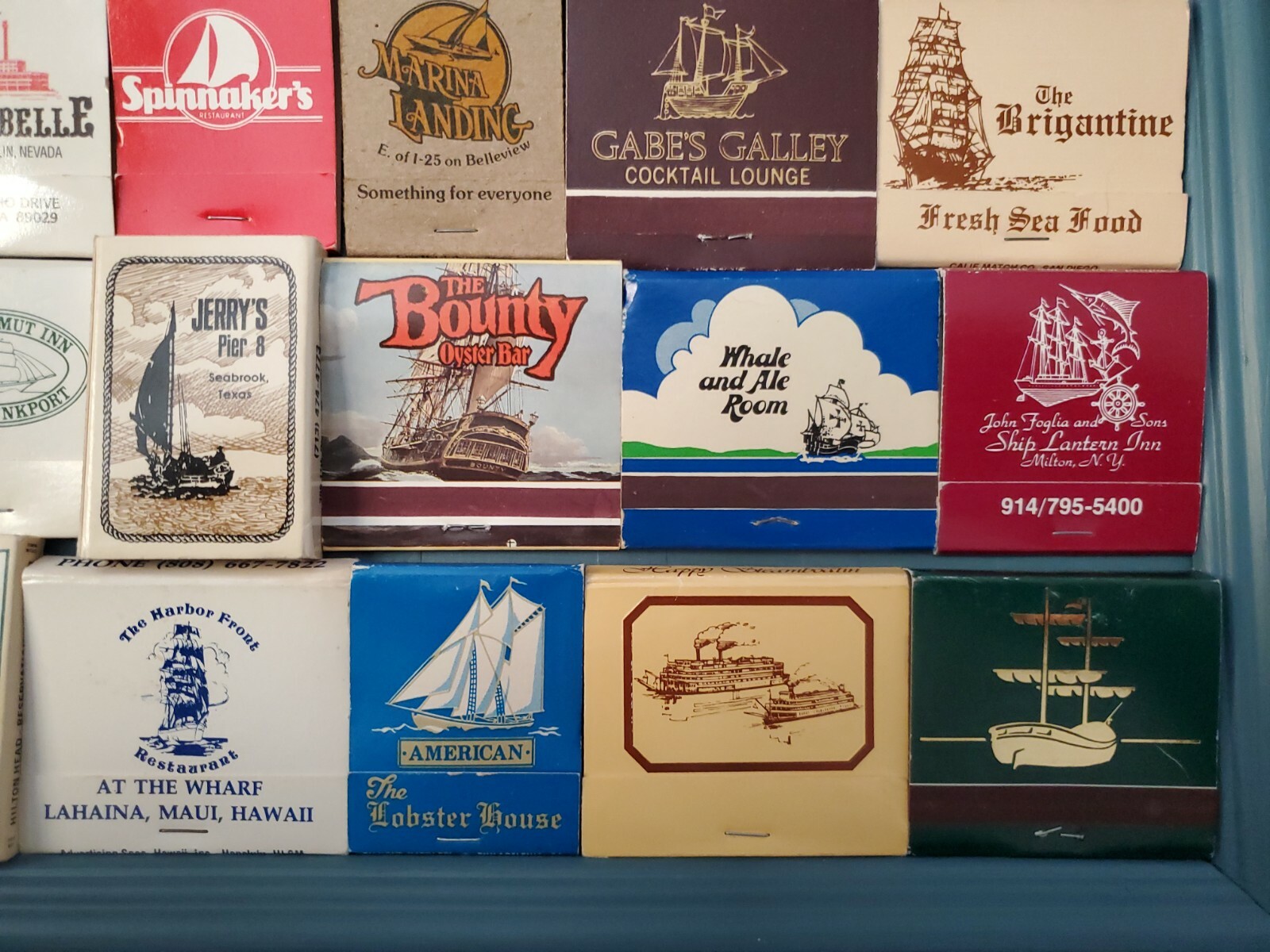 ⚓ 🚢 Vintage Matchbook 3-D Wall Art - Boat Theme - Nautical Handcrafted ...