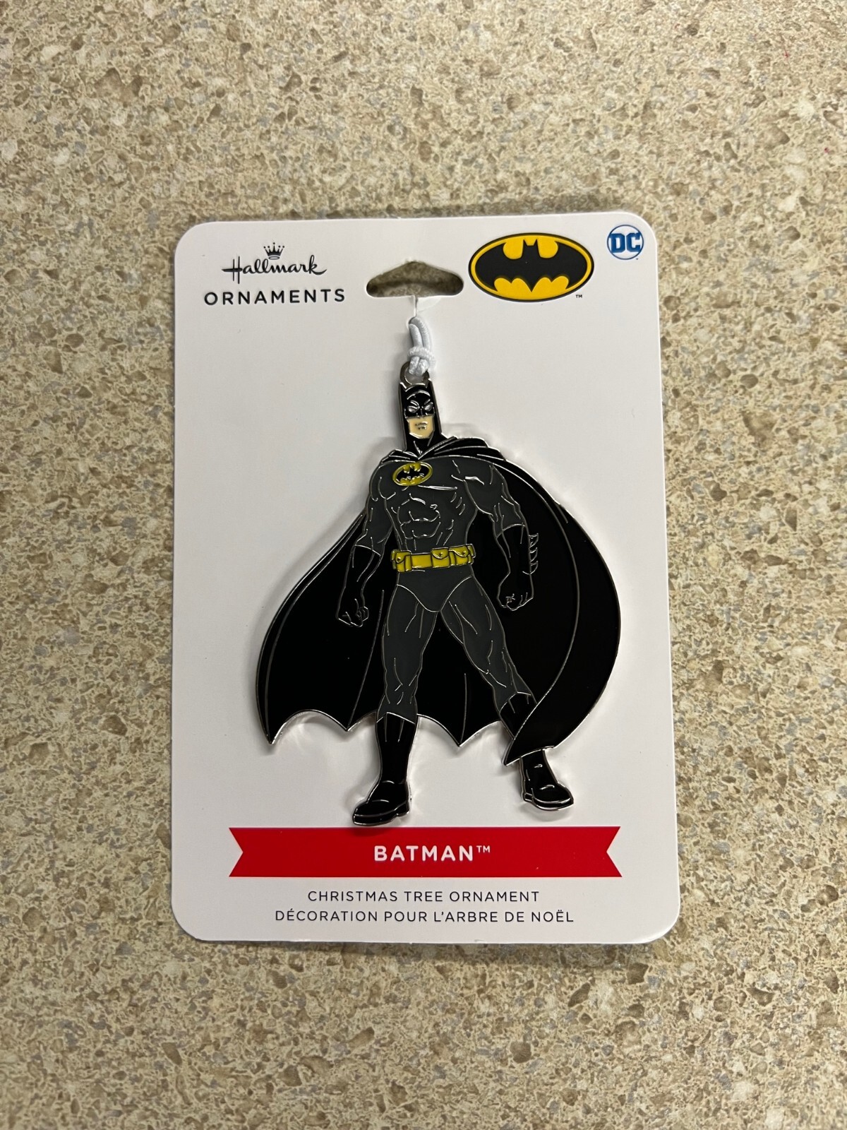 2021 Hallmark BATMAN Flat Metal Enameled Christmas Ornament DC Comics ...