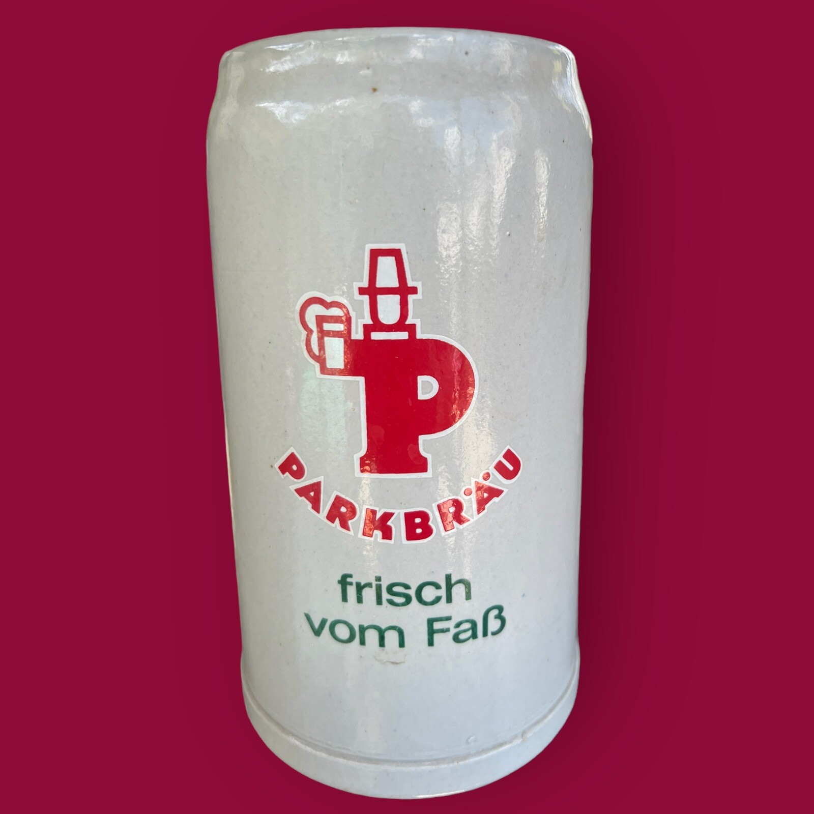 Parkbrau Frisch Vom FaB Collector Beer Stein Mug 1 liter vintage ...