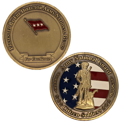 Rare US Army National Guard Director Award Challenge Coin #211 | eBay