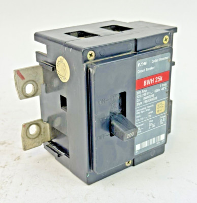 CUTLER-HAMMER - BWH2200 - 2 POLE,200A,240 VAC,60HZ TYPE BR MAIN CIRCUIT ...