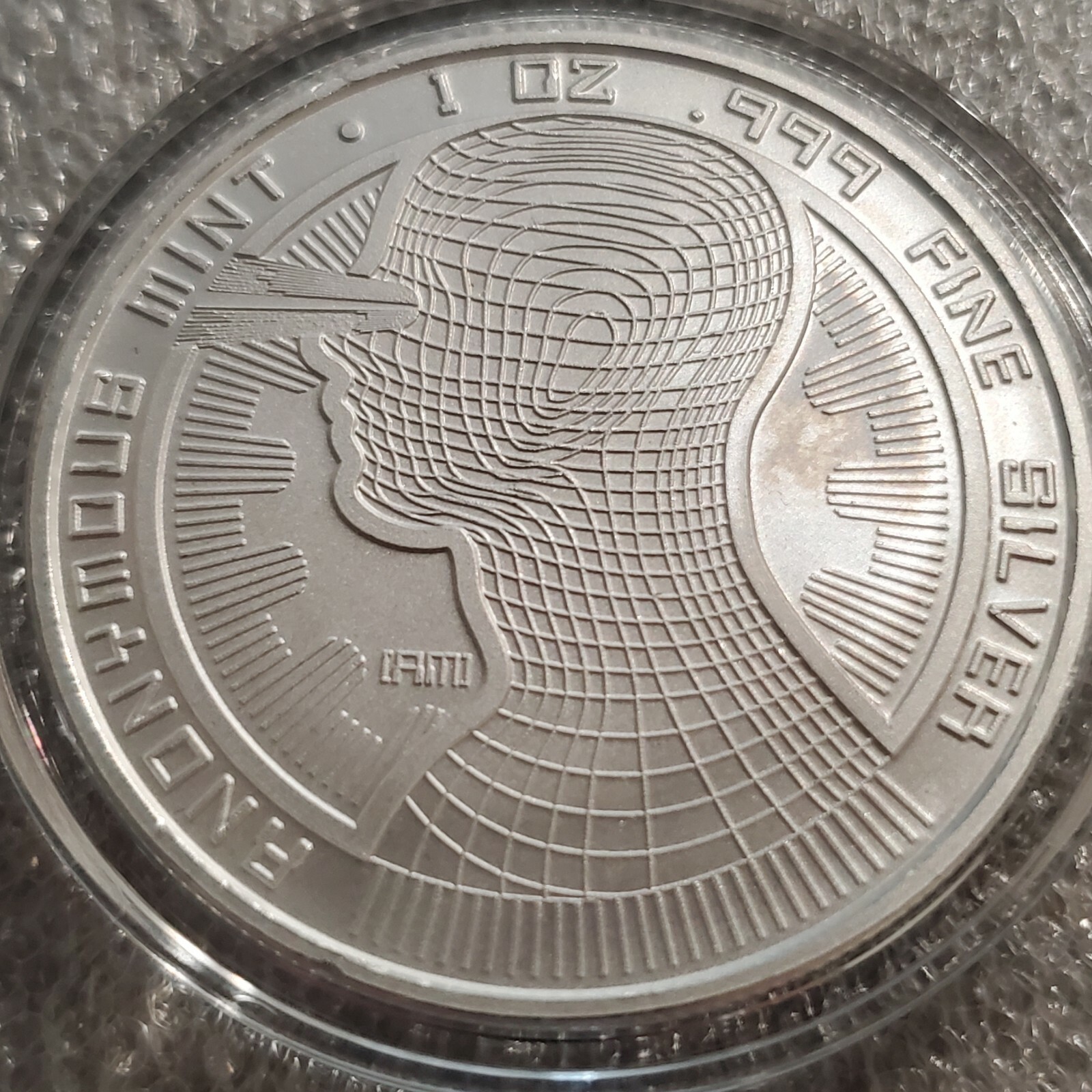 1 oz .999 fine Solid Silver commemorative Bitcoin Guardian W/COA Rare ...