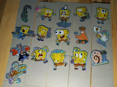Spongebob Squarepants Vending Machine Stickers Series 4 Full Set of 16 ...