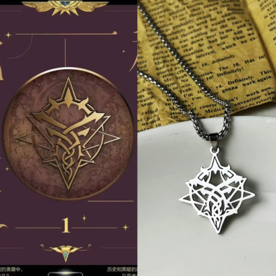 Anime Lord of The Mysteries Cktalon The Fool Necklace Couple Choker ...