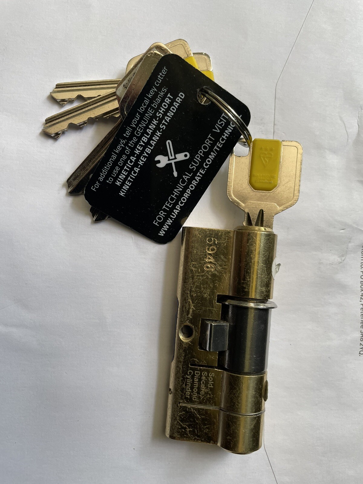 UAP Kinetica Euro Cylinder Door Lock. New 5 Keys 35/35 | eBay UK