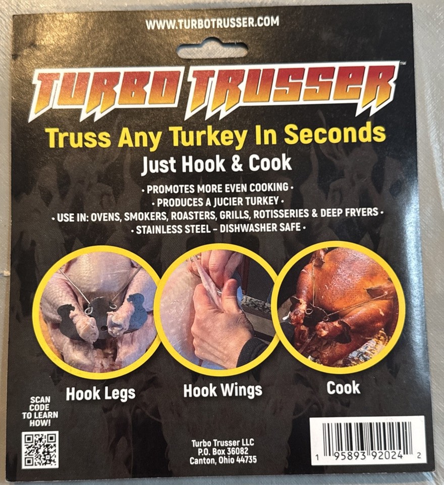 NEW Turbo Trusser Stainless Steel Chicken and Turkey Trusser Made in ...