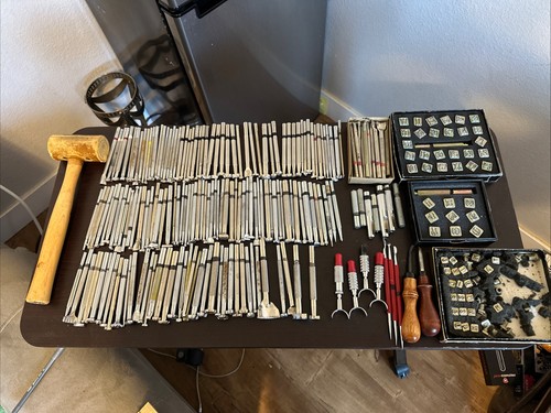Large Lot Of Vintage Craftool Co. Leather Stamps And Stamping Tools ...