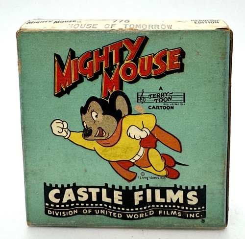 Castle Films - Mighty Mouse Mouse Of Tomorrow Headline Edition 776 VTG ...