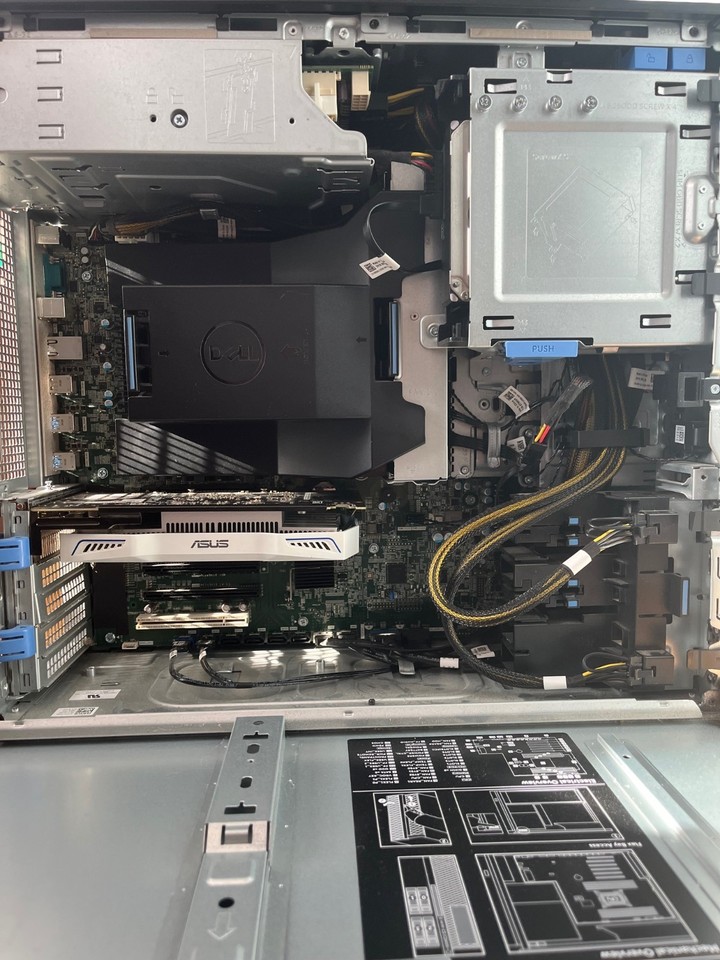 Dell T5820 Workstation w/ 950w PSU, 32gb DDR4 ECC 2666, xeon W-2133 ...