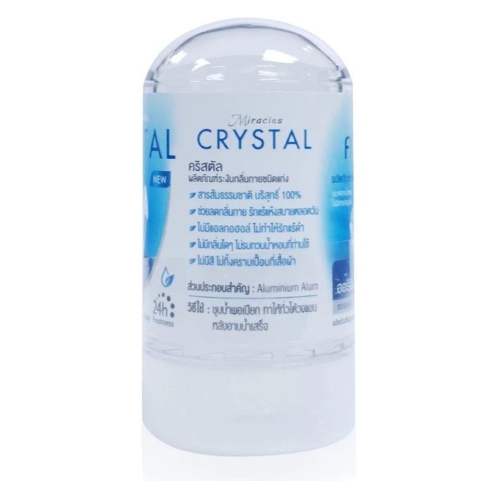 Miracles Alum Stone Crystal Pure & Natural Deodorant Stick Fragrance ...
