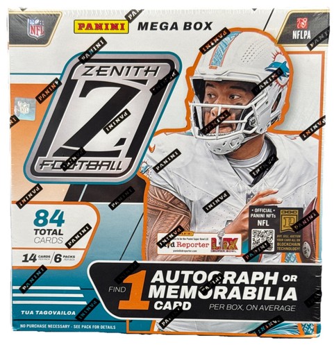 Panini 2024 Zenith Football NFL 84 Trading Cards Sealed Mega Box ...
