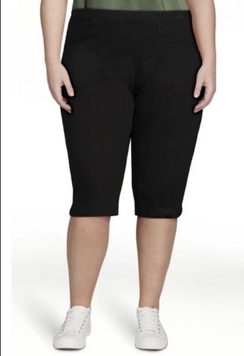 Just my size Women’s Plus Stretch Black Denim Capris Size 2X NWT | eBay